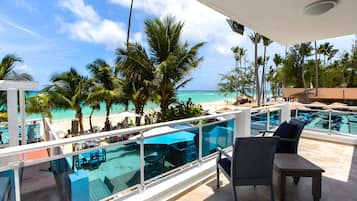 Apartamento Premium, vista para o oceano | Terraço/pátio interior