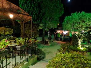 Área externa para banquete