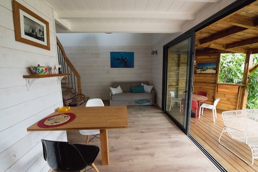 Maisonnette En Bois Calme ,Vue Mer Et Jardin - Saint-Leu