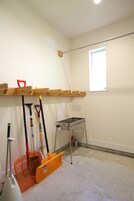 Arrumação de equipamento de esqui