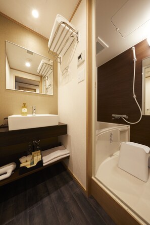 Banheira e chuveiro separados, banheira de imersão