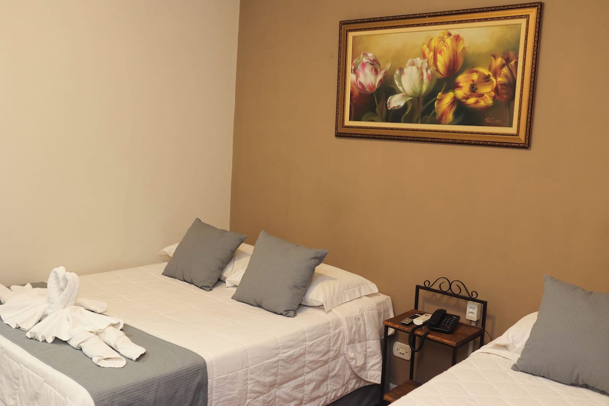 Quarto triplo econômico | Frigobar, ferros/tábuas de passar roupa, Wi-Fi de cortesia