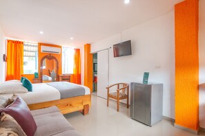 Quarto casal superior | Roupas de cama antialérgicas, Wi-Fi de cortesia, roupa de cama