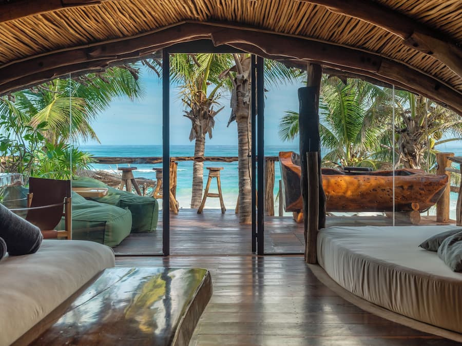 Suíte estúdio premium, 1 quarto, vista para o mar, de frente para o oceano | Terraço/pátio