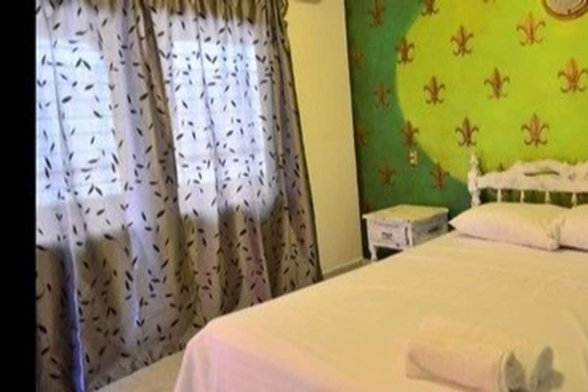 Quarto Básico, 1 cama queen-size | Com decoração personalizada, com mobília individualizada