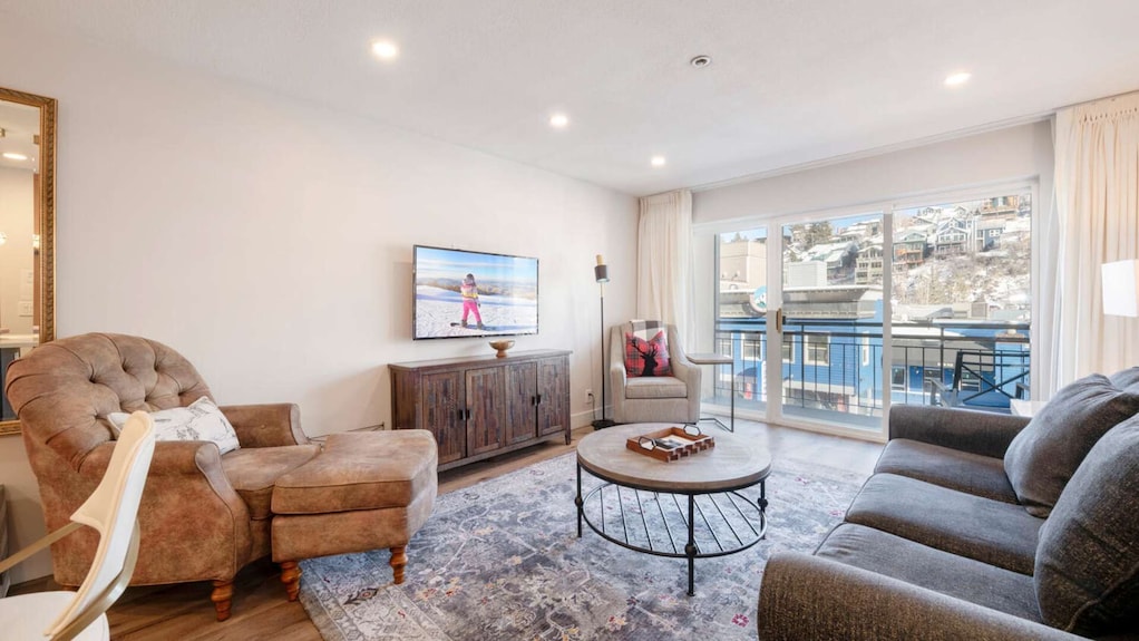 Balcon Privé Surplombant Le Centre-ville Historique De Park City - Utah