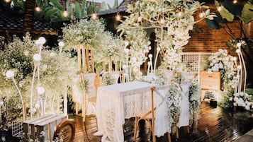 Área interna para casamento