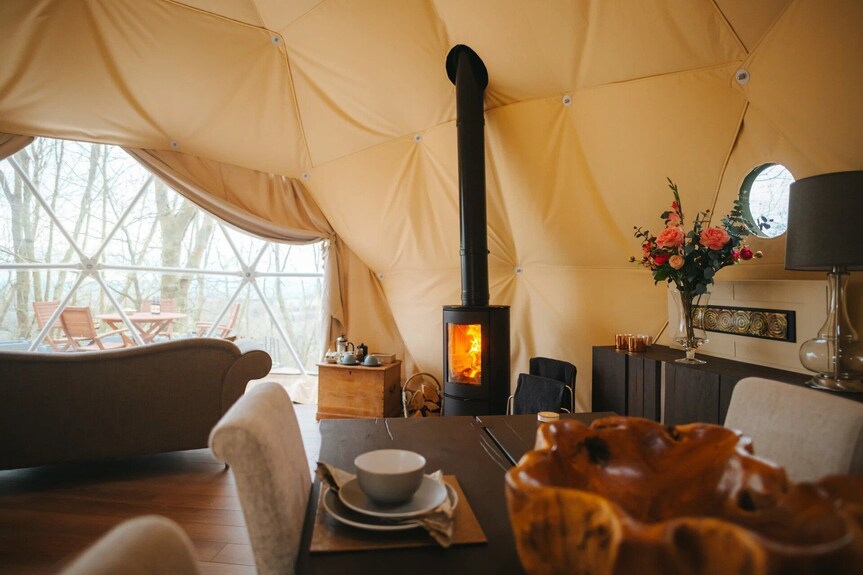 The Tree Dome - Retraite Luxueuse De Glamping - Shropshire