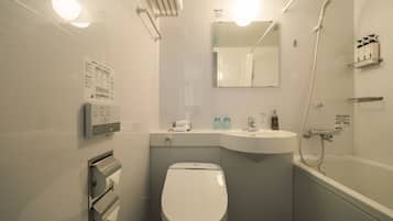 Chuveiro/banheira combinados, produtos de toalete grátis