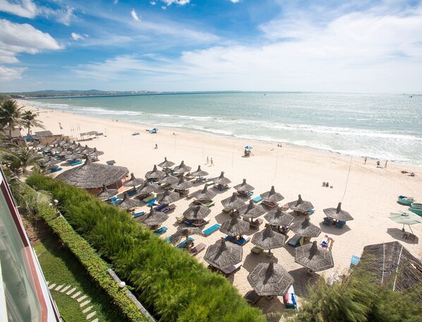 Uma praia privada, praia de areia branca