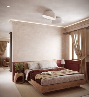 Quarto luxo | 1 quarto, roupas de cama premium, edredons de pluma