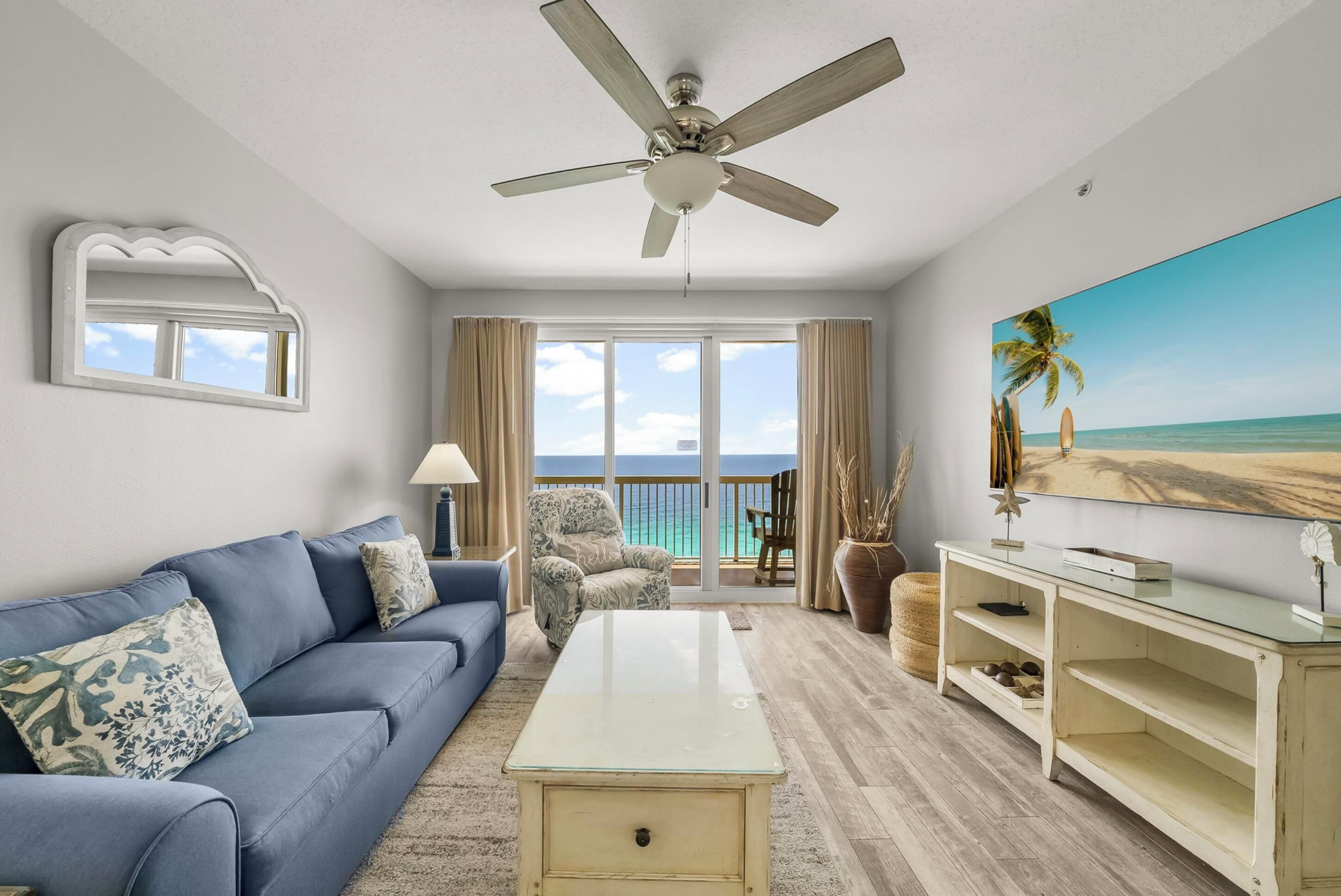 Calypso 2106w - Beachfront, 2 Pools - 1 Heated, Fire Pit Area, Free Beach Chairs - Panama City Beach, FL