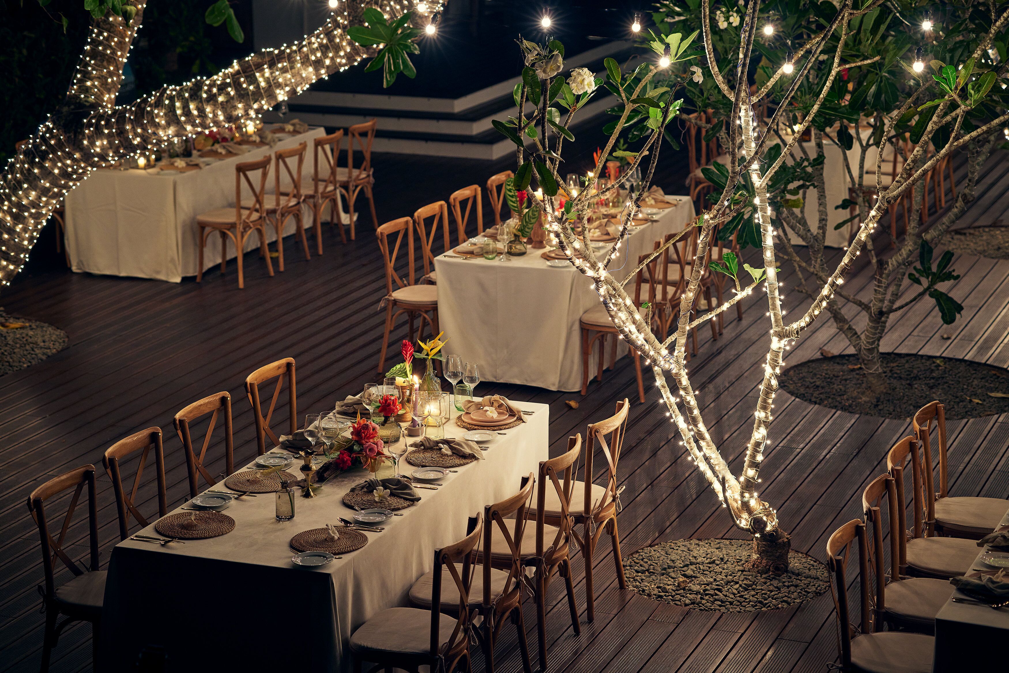 Área externa para casamento