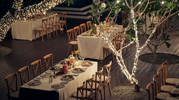 Área externa para casamento