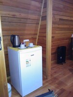 Cabana romântica, vista para o jardim | Minibar