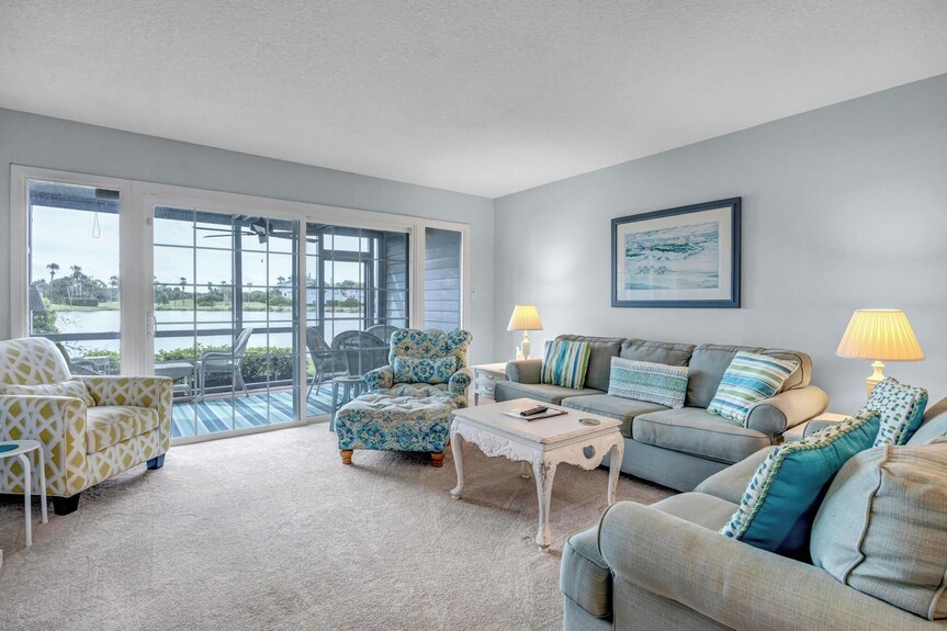 Beachy Vibes - 2br W Lake Views & Screened Sunroom - Cabana Beach Club, Ponte Vedra Beach