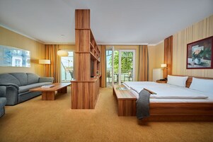 Penthouse Doppelzimmer | Roupa hipoalergénica, Wi-fi grátis, roupa de cama fornecida 