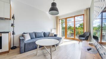 Apartamento (55L/15) | Área de estar | TV de tela plana