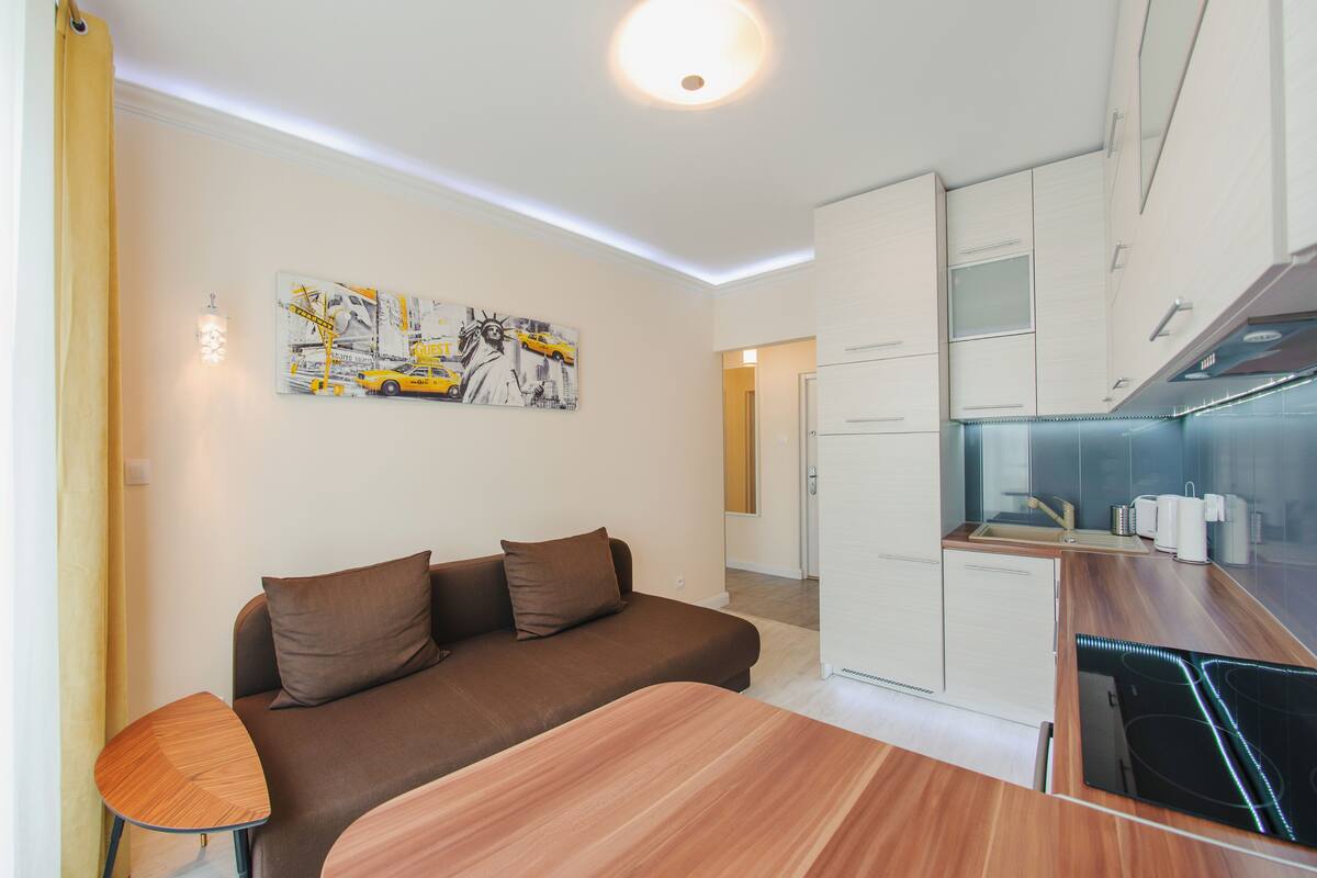 Apartamento (Polna 56B/5A) | Espaço de trabalho para notebook, ferros/tábuas de passar roupa