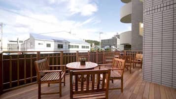 Terraço no piso superior