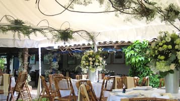 Espaço exterior para casamentos