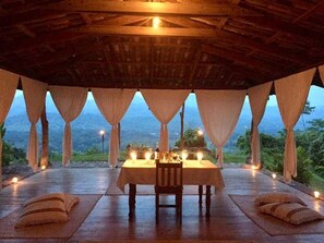 Área externa para casamento