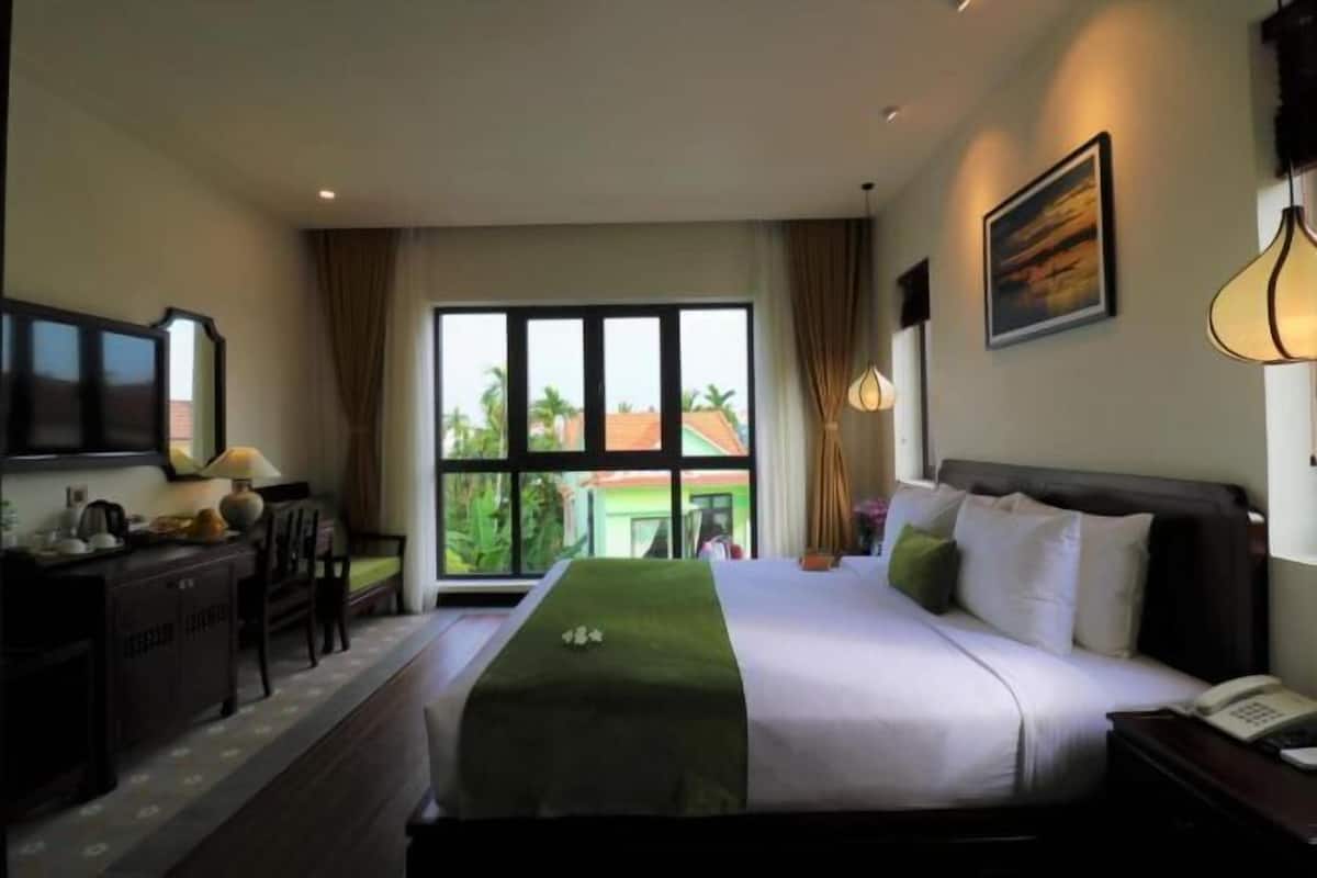 1 quarto, roupa de alta qualidade, camas de colchão pillowtop, minibar