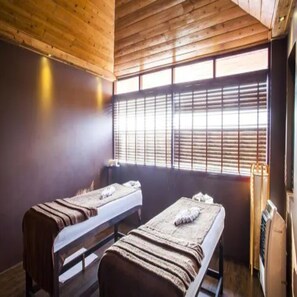 Sala(s) para tratamentos a casais, sauna, banho turco, aromaterapia 