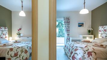 Apartamento de Luxo, várias camas, vista para o mar | Roupa de alta qualidade, com decoração personalizada