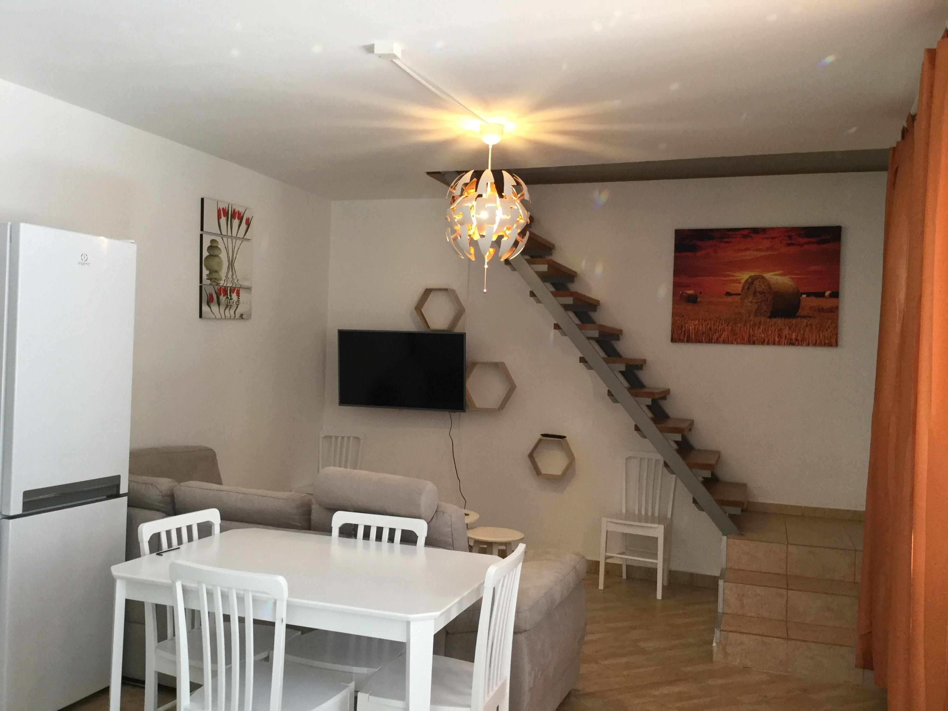 Apartamento, 2 quartos | Sala | TV de ecrã plano, Netflix, livros, filmes em estreia 