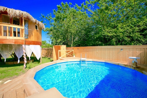 Ecofriendly "Elmar Tree House" With Private Pool - Corfu