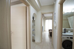 Apartamento urbano, 3 quartos, para não fumantes, cozinha (A3) | Banheiro | Secador de cabelo, toalhas de banho, sabonete, shampoo