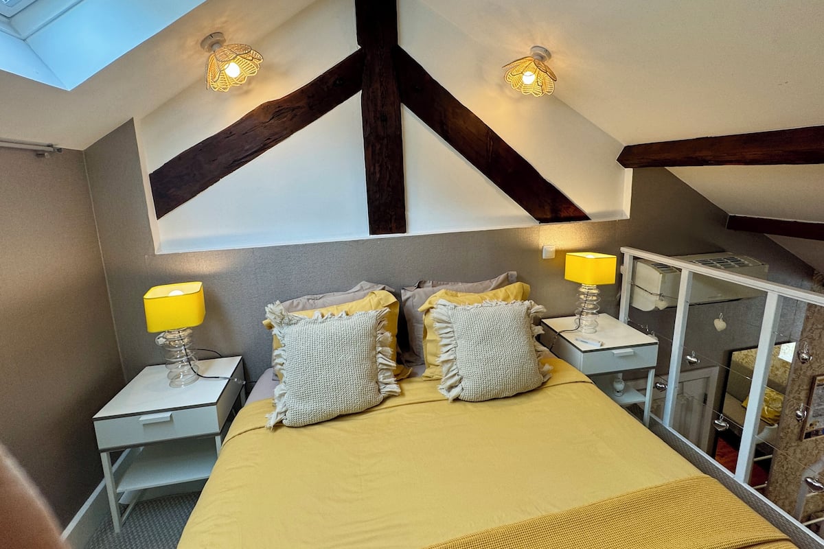 Apartamento Deluxe, 1 quarto, terraço (Studio 7/8) | Roupa de alta qualidade, camas de colchão Tempur-Pedic