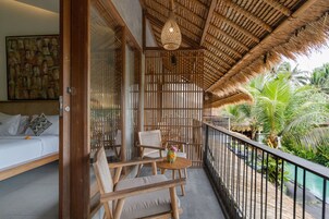 Quarto casal luxo | Terraço/pátio