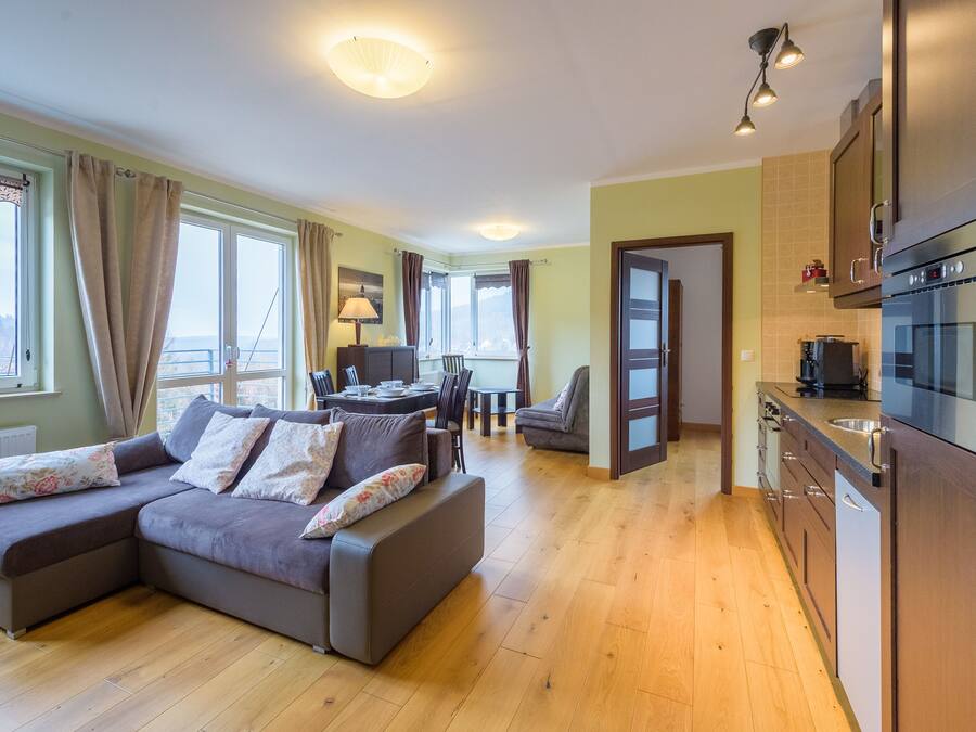 Apartamento, 1 quarto | Área de estar | TV de tela plana