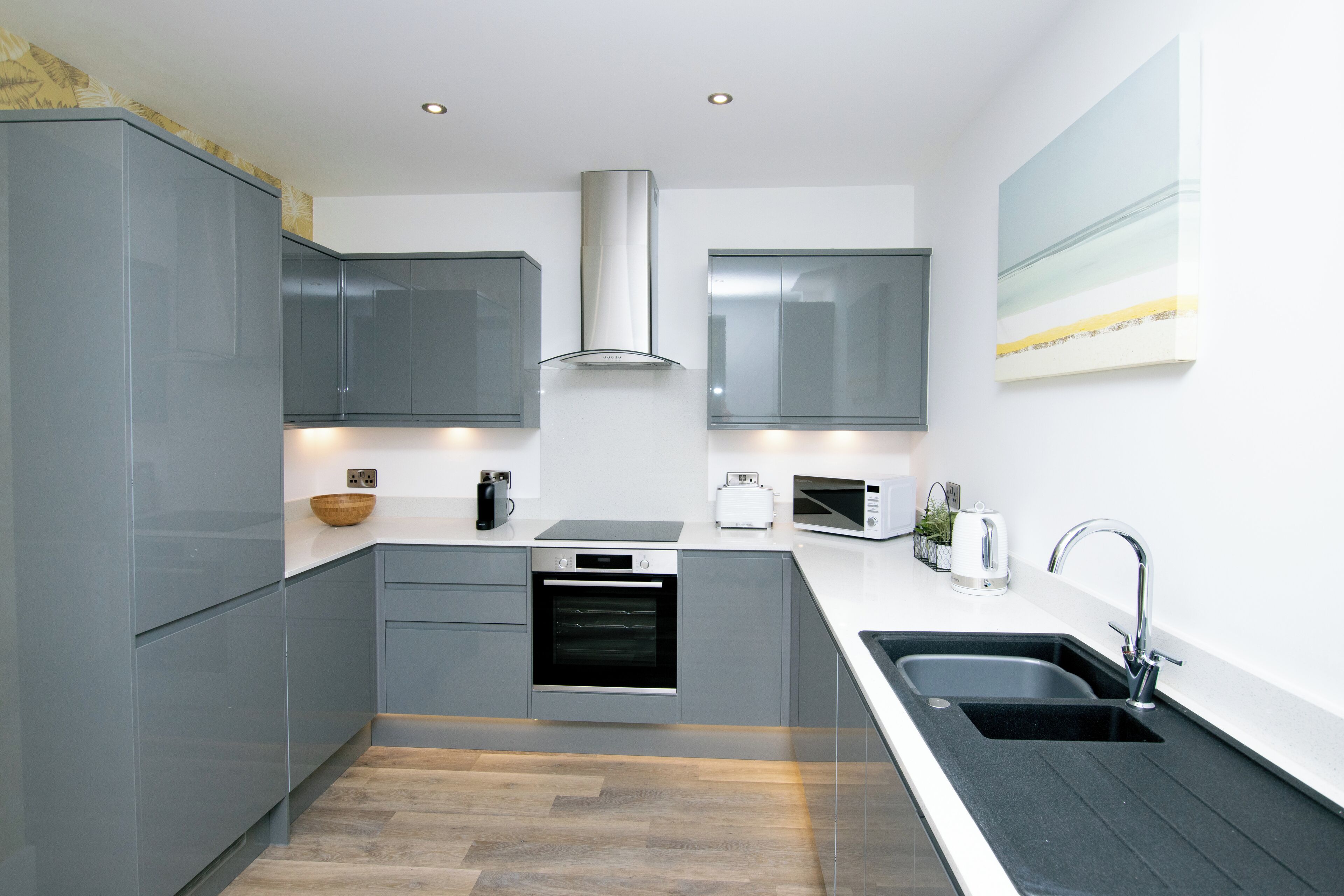 Apartamento, 2 quartos (#5) | Cozinha privada | Geladeira, micro-ondas, fogão, cooktop