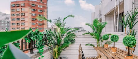 Terraço no piso superior