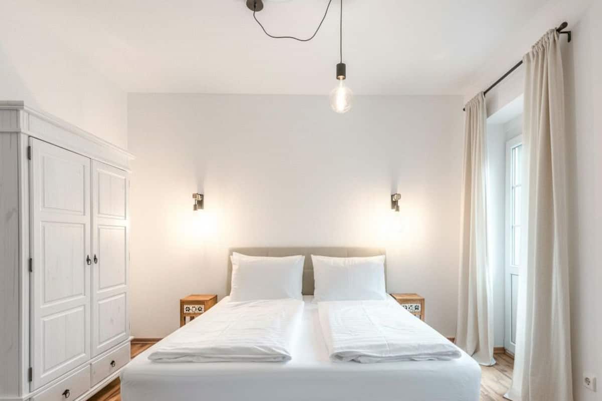 Suíte estúdio luxo | Cofres nos quartos, Wi-Fi de cortesia, roupa de cama