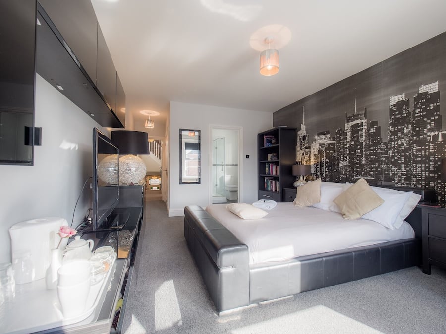 Quarto casal, suíte (Elm) | Quartos à prova de som, Wi-Fi de cortesia, roupa de cama