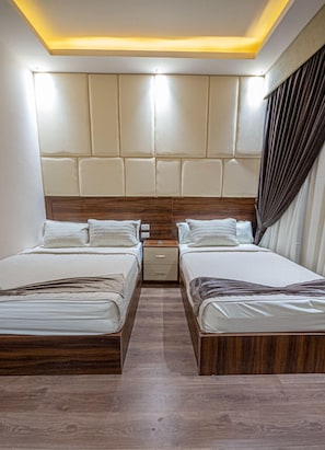 Deluxe Twin Room | Roupas de cama de algodão egípcio, roupas de cama premium