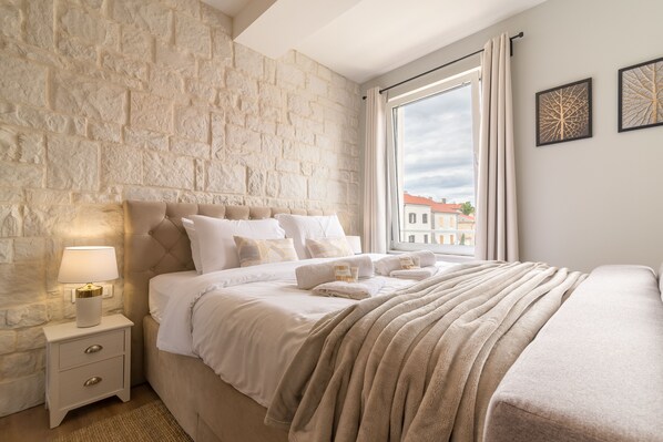 Suíte estúdio luxo, vista para a cidade | Individualmente decorados, quartos à prova de som