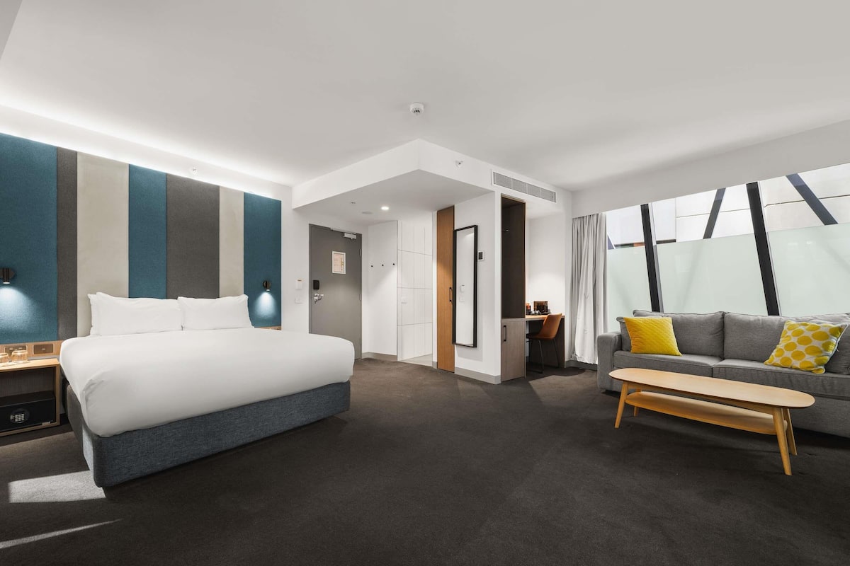 Suite, 1 cama king-size | Lençóis de algodão egípcio, roupa de alta qualidade