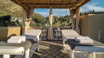 Sauna, banheira de hidromassagem, tratamentos corporais