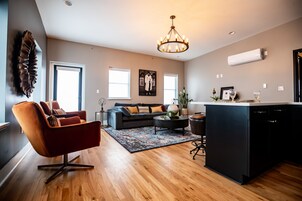 Suite de Luxo, 1 cama king-size, Vista para a cidade | Sala de estar