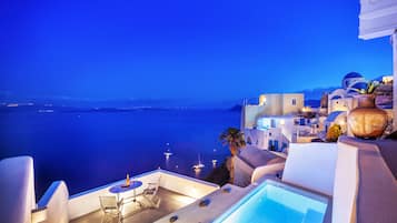 Suíte luxo, vista para o mar (Sapphire) | Terraço/pátio