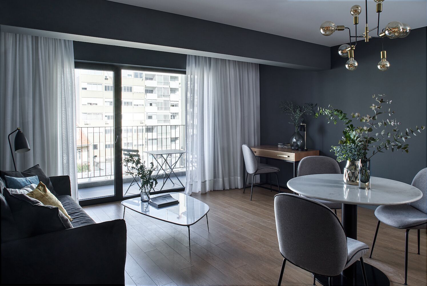 Apartamento Clássico, varanda