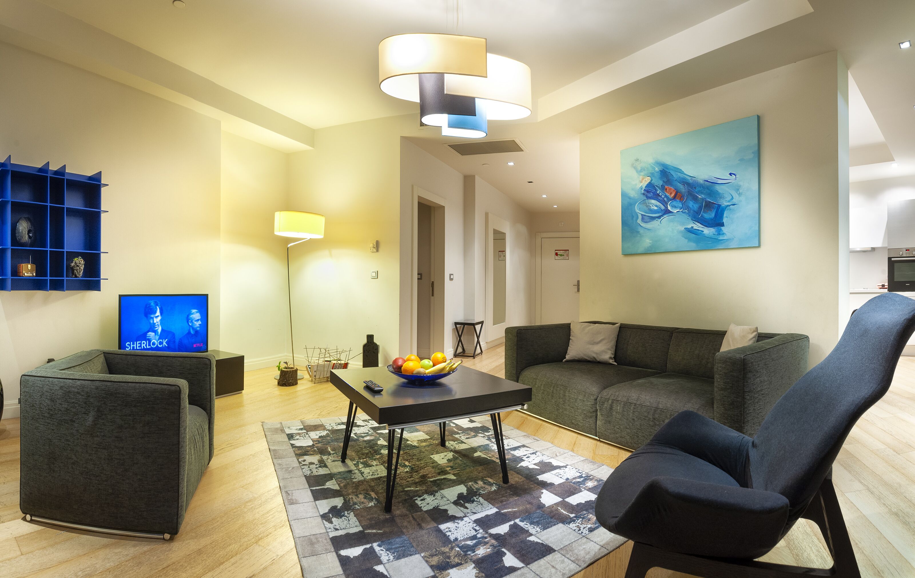 Apartamento premium | Roupas de cama premium, cofres nos quartos, individualmente decorados