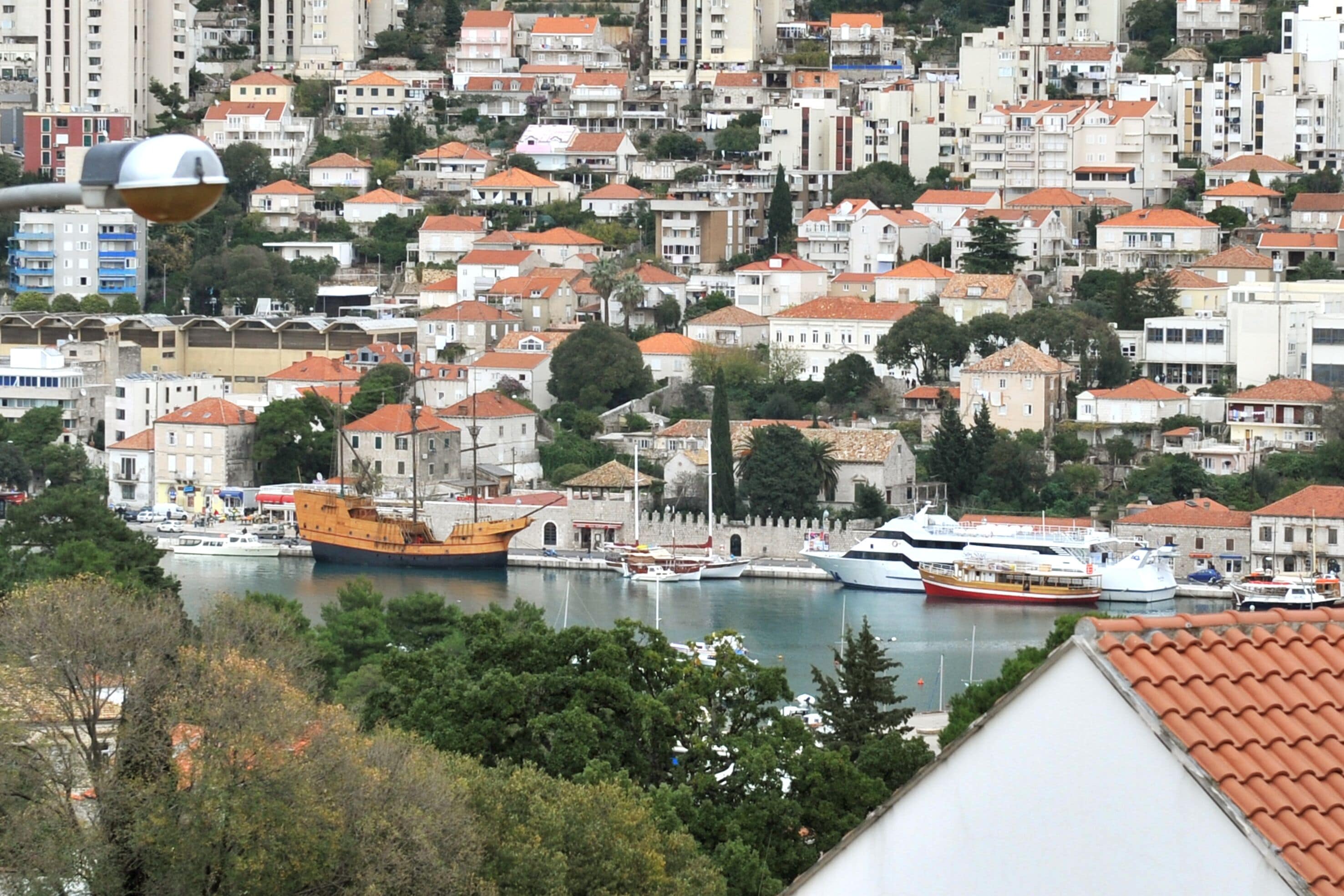 Cobertura superior, vista para a marina | Vista da sacada