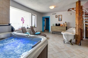 Salas para tratamentos a dois, massagens com pedras quentes