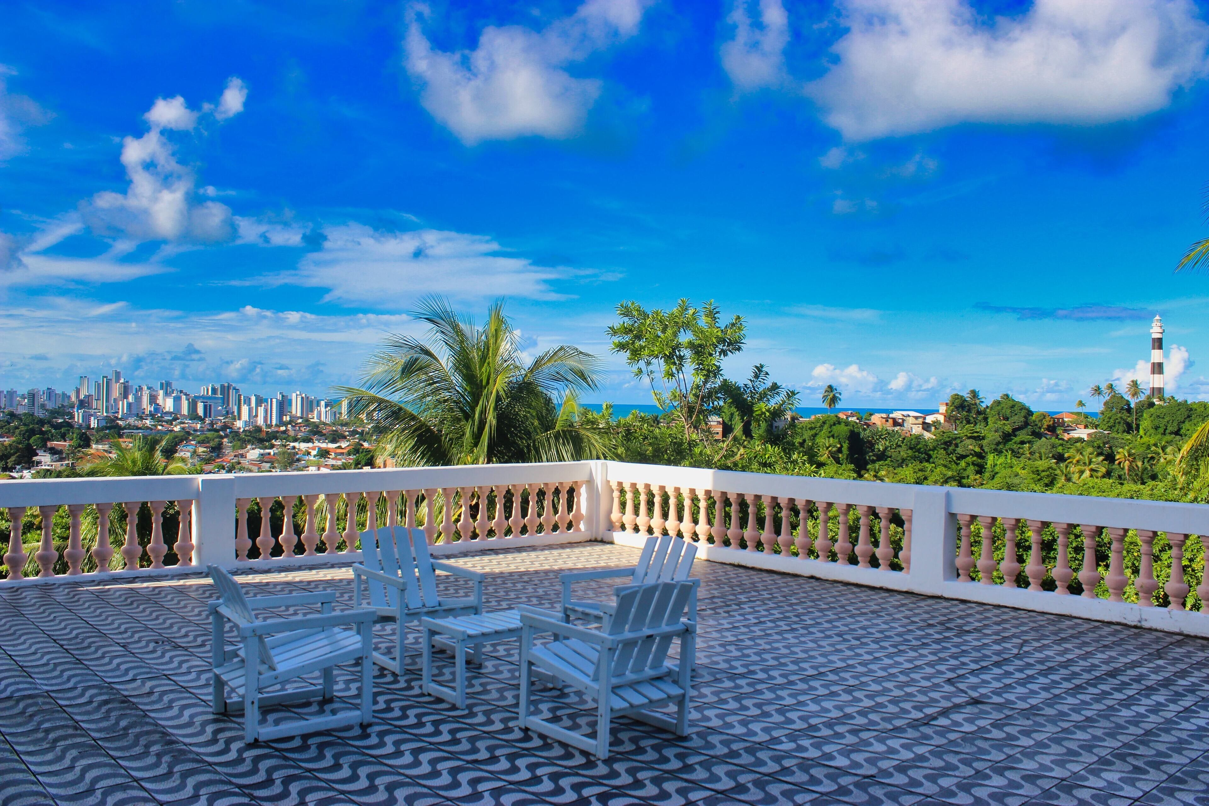 Vista para a cidade desde o alojamento